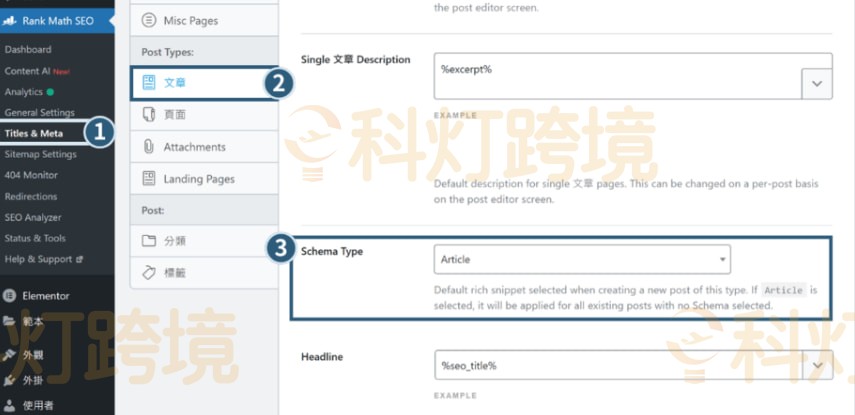 Rank Math Schema结构化数据设置教程 - 科灯跨境